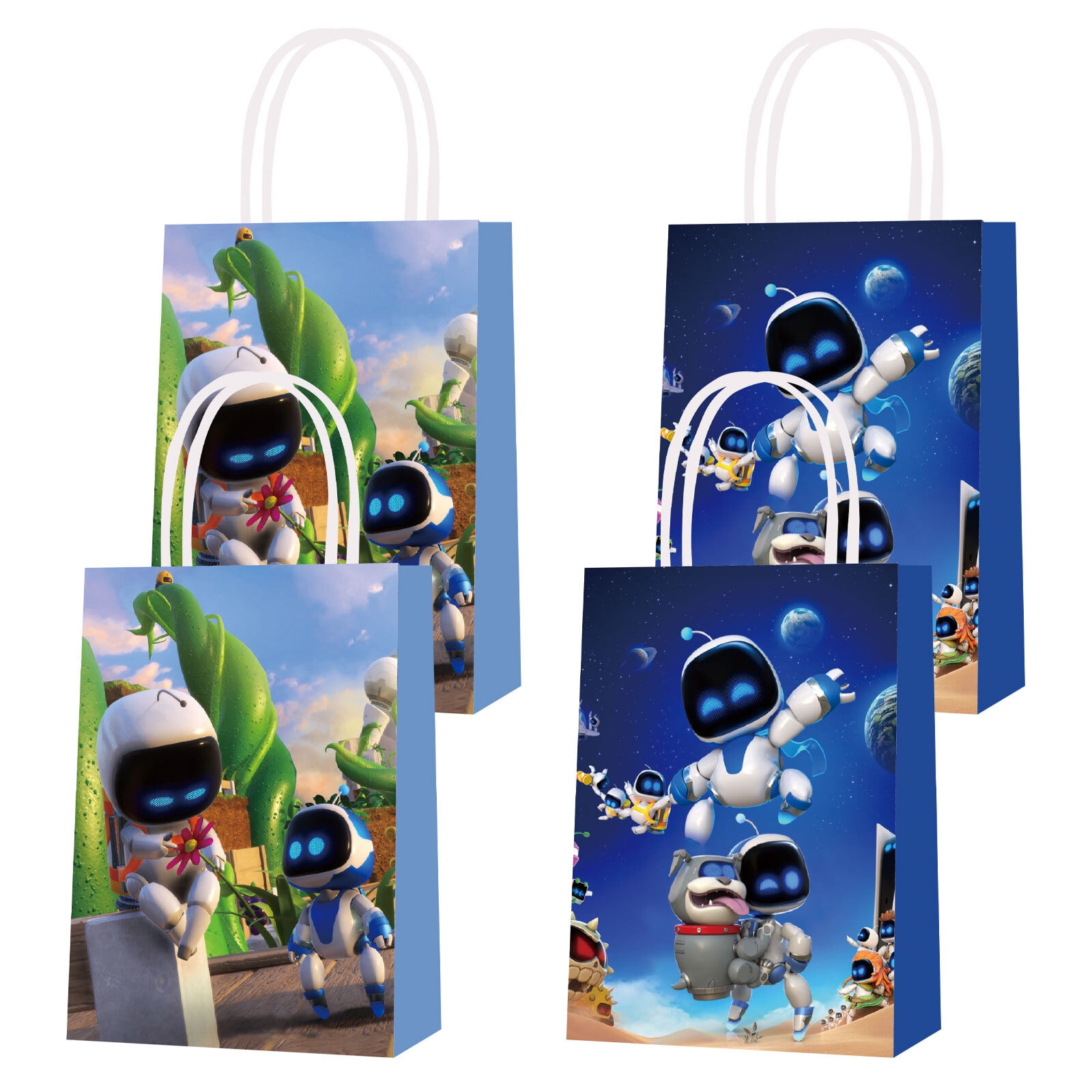 16PCS For Astro Bot Games Theme Party Favor Bags,Birthday Party Bags ...