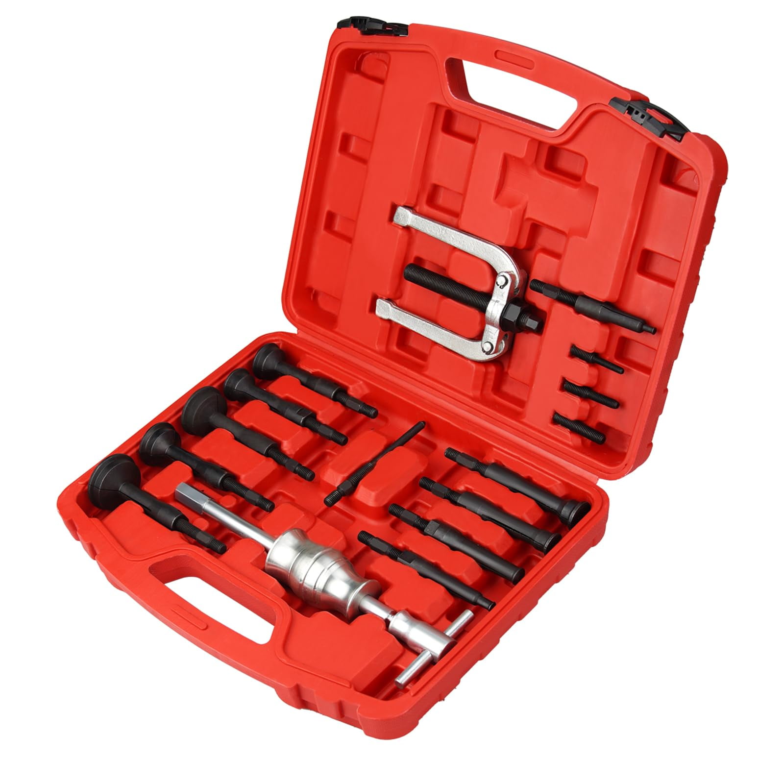 16PCS Blind Hole Bearing Puller Set Race and Seal Puller Extractor Kit ...