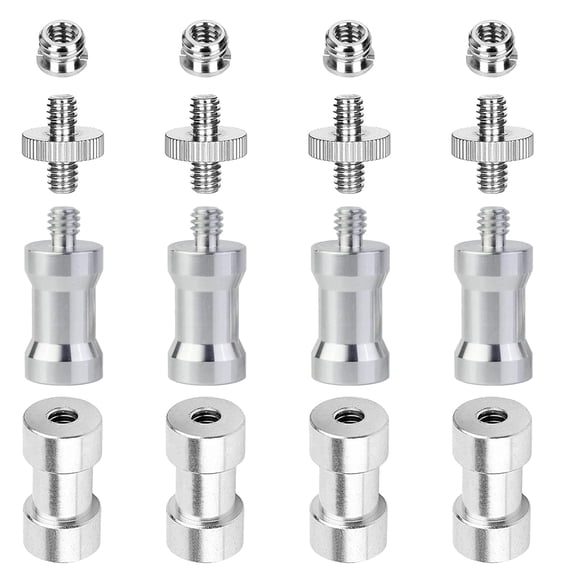 16PCS Camera Screws Mount Set 1/4 Inch and 3/8 Inch Threaded Converter ...