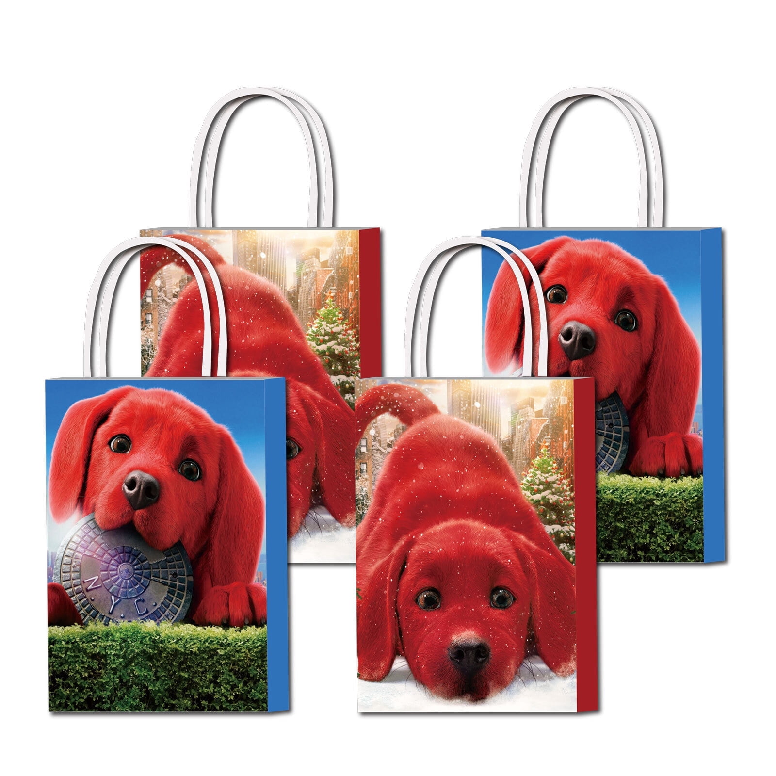 16PCS For Clifford the Big Red Dog Cartoon Theme Birthday Party Bags ...
