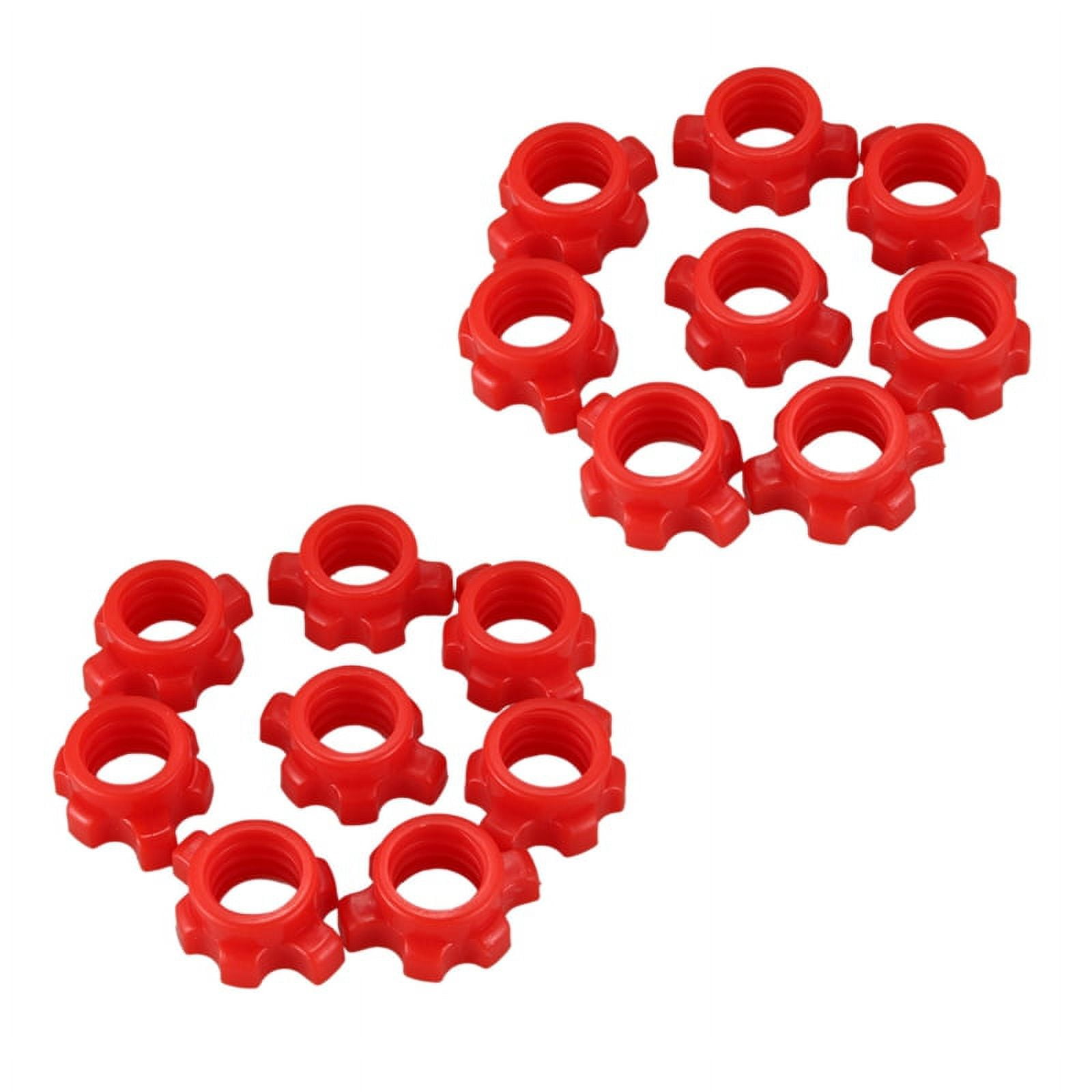 16PCS Dumbbell Nut,Dumbbell Rod Nut, Collars for Barbells Bars Training ...