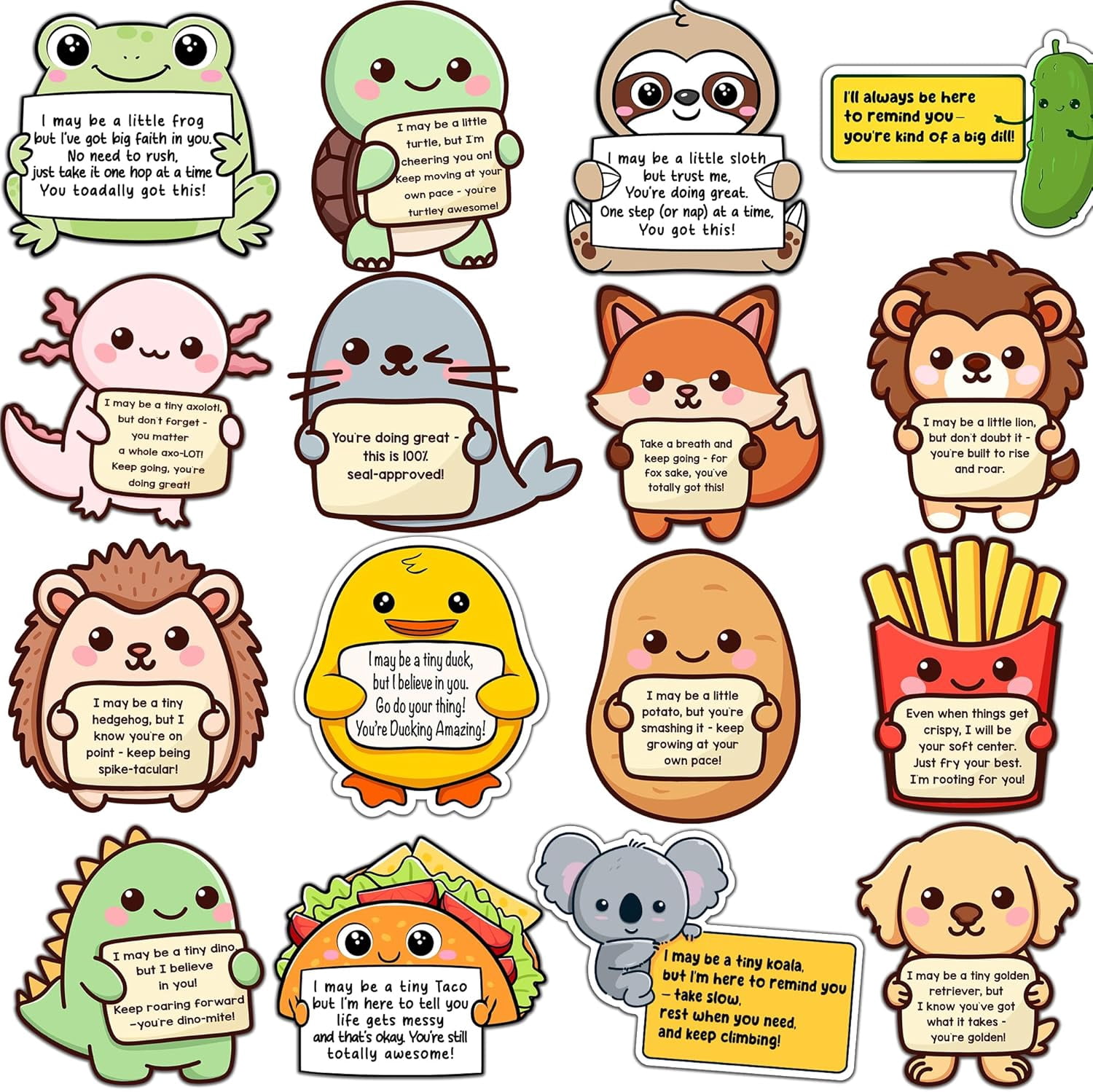 16PCS Emotional Support Animal Fridge Magnets – Uplifting Affirmation ...