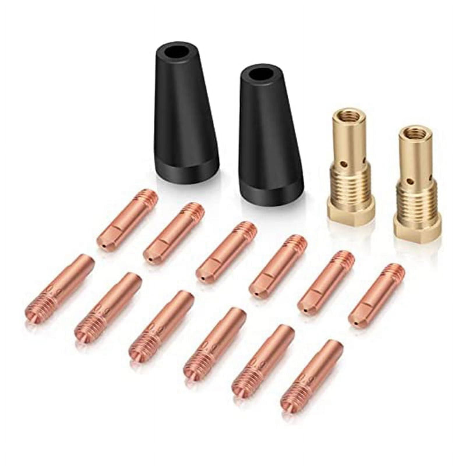 16PCS Flux Core Gasless Nozzle Tips Kit K3493-1, 0.035inch Contact Tips ...