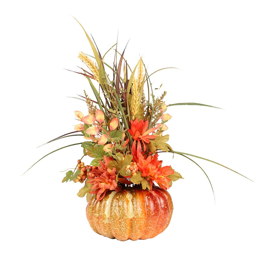 16PCS Foam Mini Pumpkin Thanksgiving Autumn Pumpkin Decoration Prop ...