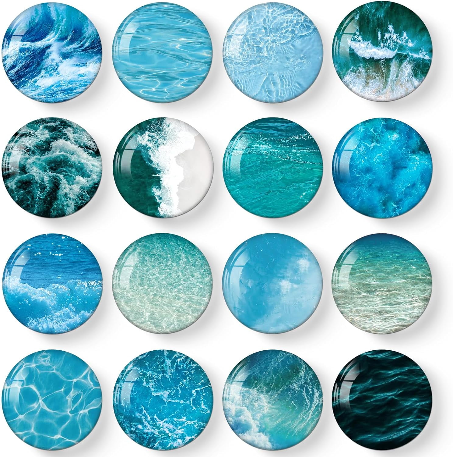 16PCS Fridge Magnets, Ocean Magnets Decoration for Refrigerator Locker ...