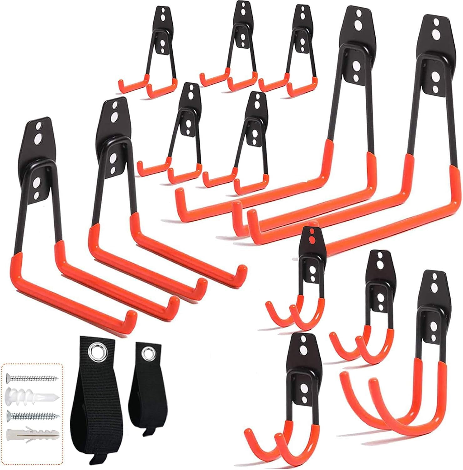 16PCS Garage Hooks Heavy Duty, Steel Storage Utility Hook, Organization ...