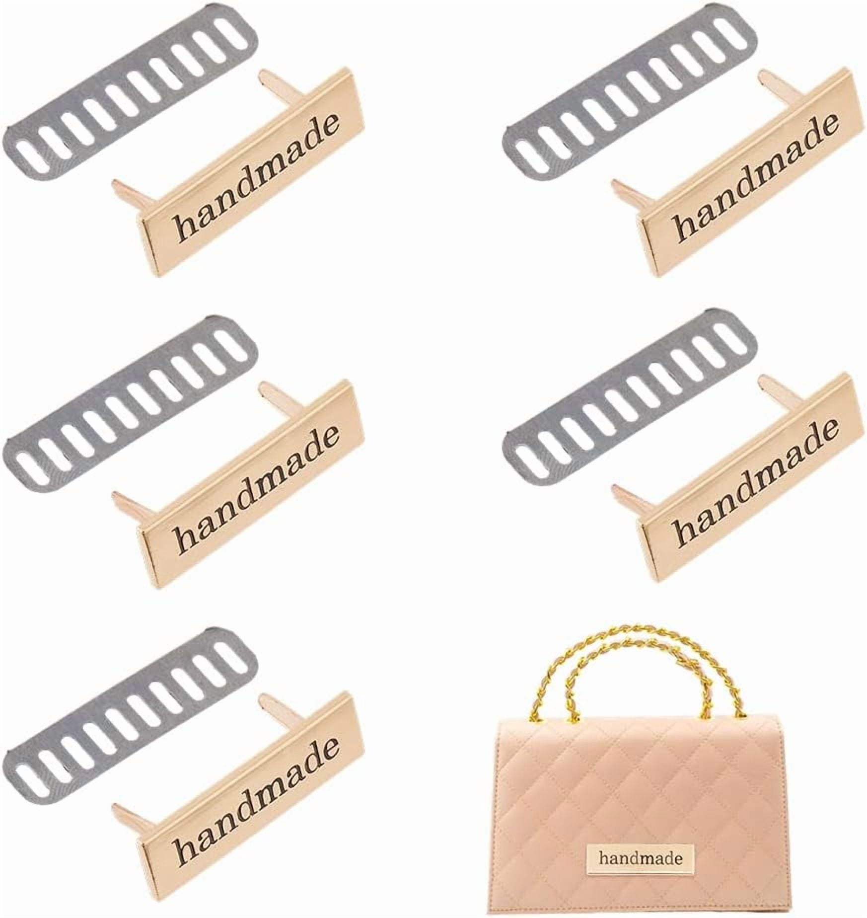 16PCS Golden Handmade Label Tags 1.2x4cm Handmade Metal Tags Metal ...