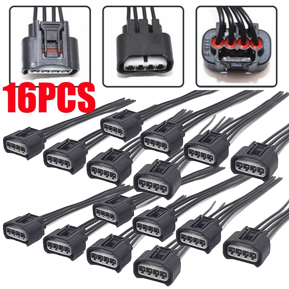 16PCS Ignition Coils Connector Plug Harness fit for Lexus RX350 Toyota ...
