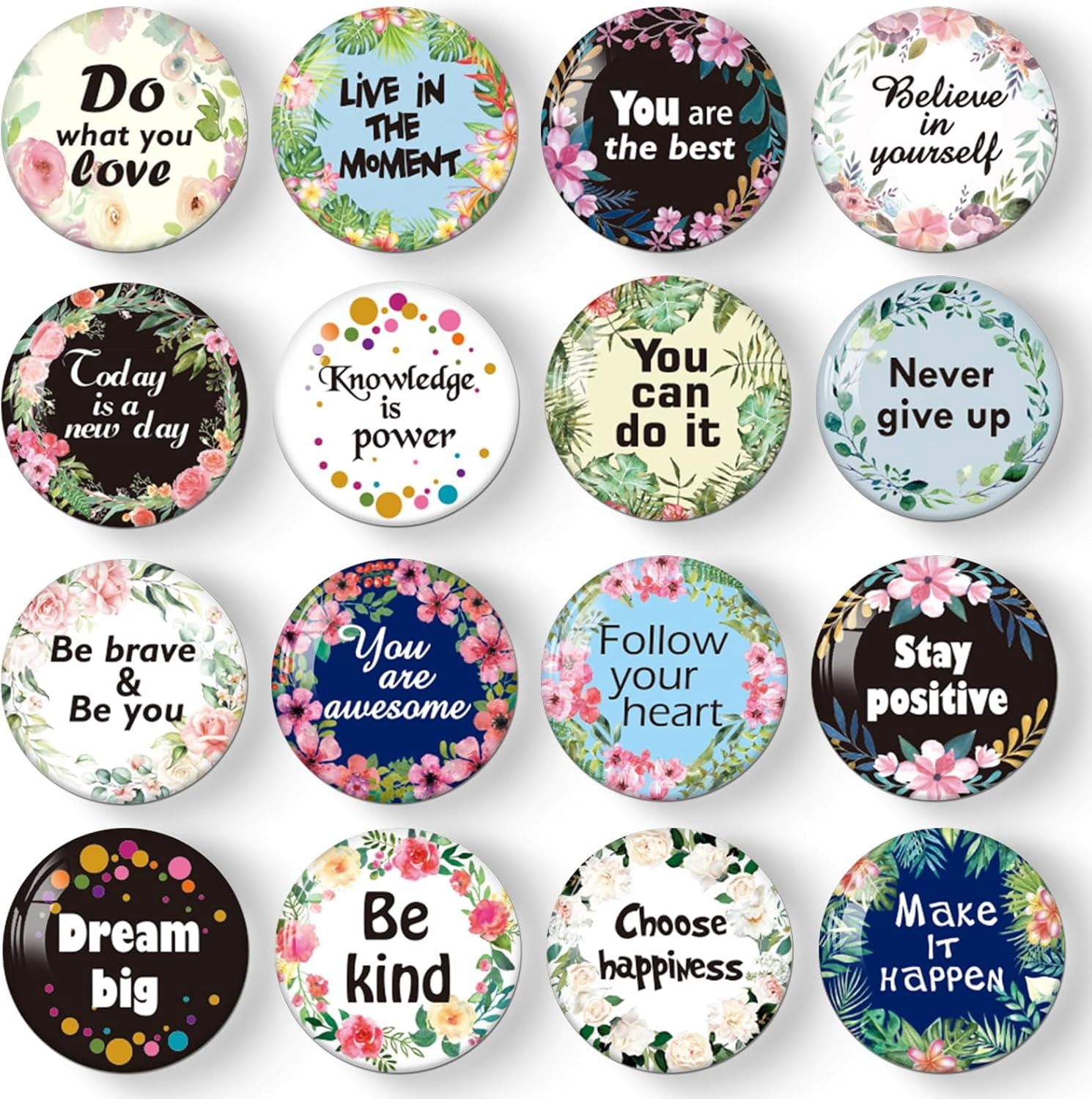 16PCS Inspirational Magnets for Fridge Refrigerator Motivational Quote ...