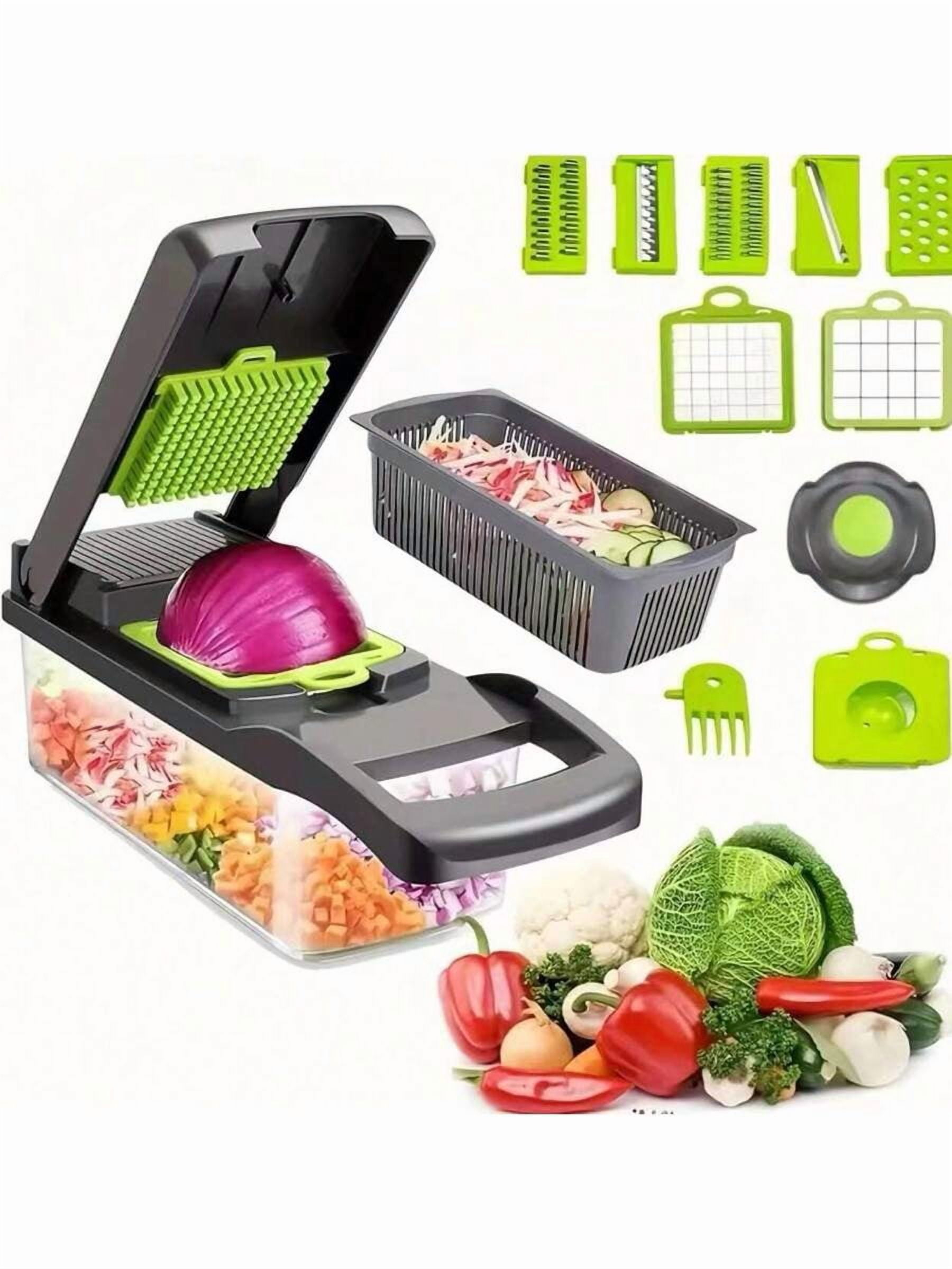 16PCS Multifunctional Veggie Cutter, Fruit Slicer, Handheld Grinder ...