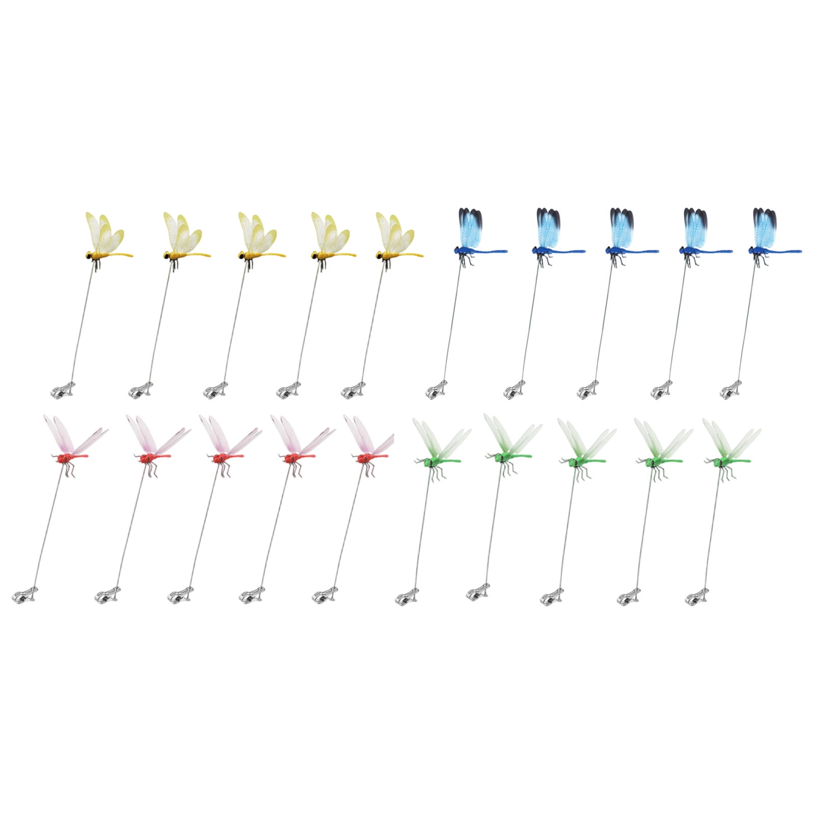 16PCS Outdoor Dragonfly, 3D Fake Dragonfly Rod Clip Bug Repe Llent ...