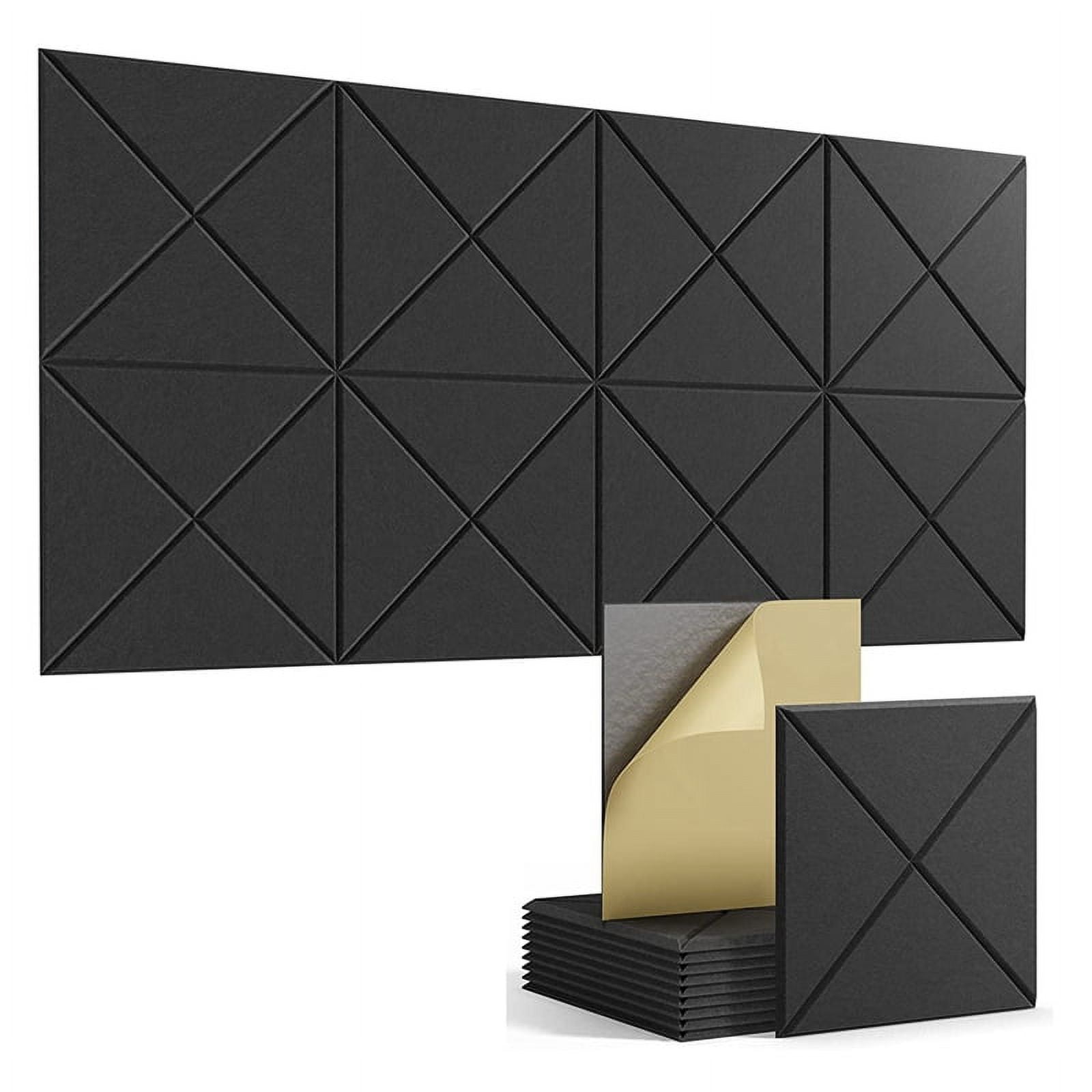 16PCS Self-Adhesive Acoustic Panels,Square Sound Proof Foam Panels ...