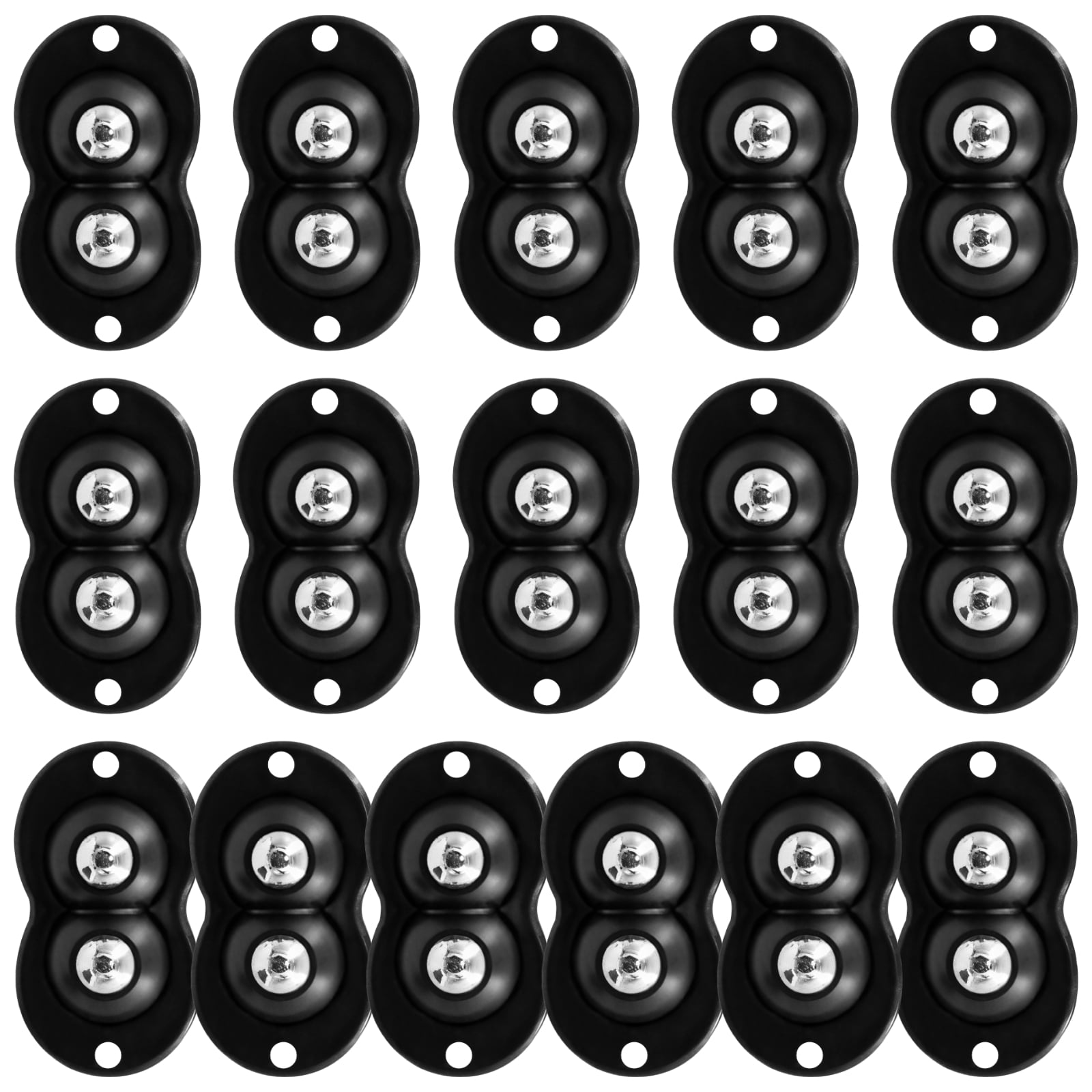 16PCS Self Adhesive Caster Wheels, Heavy Duty Dual Ball Swivel Design ...