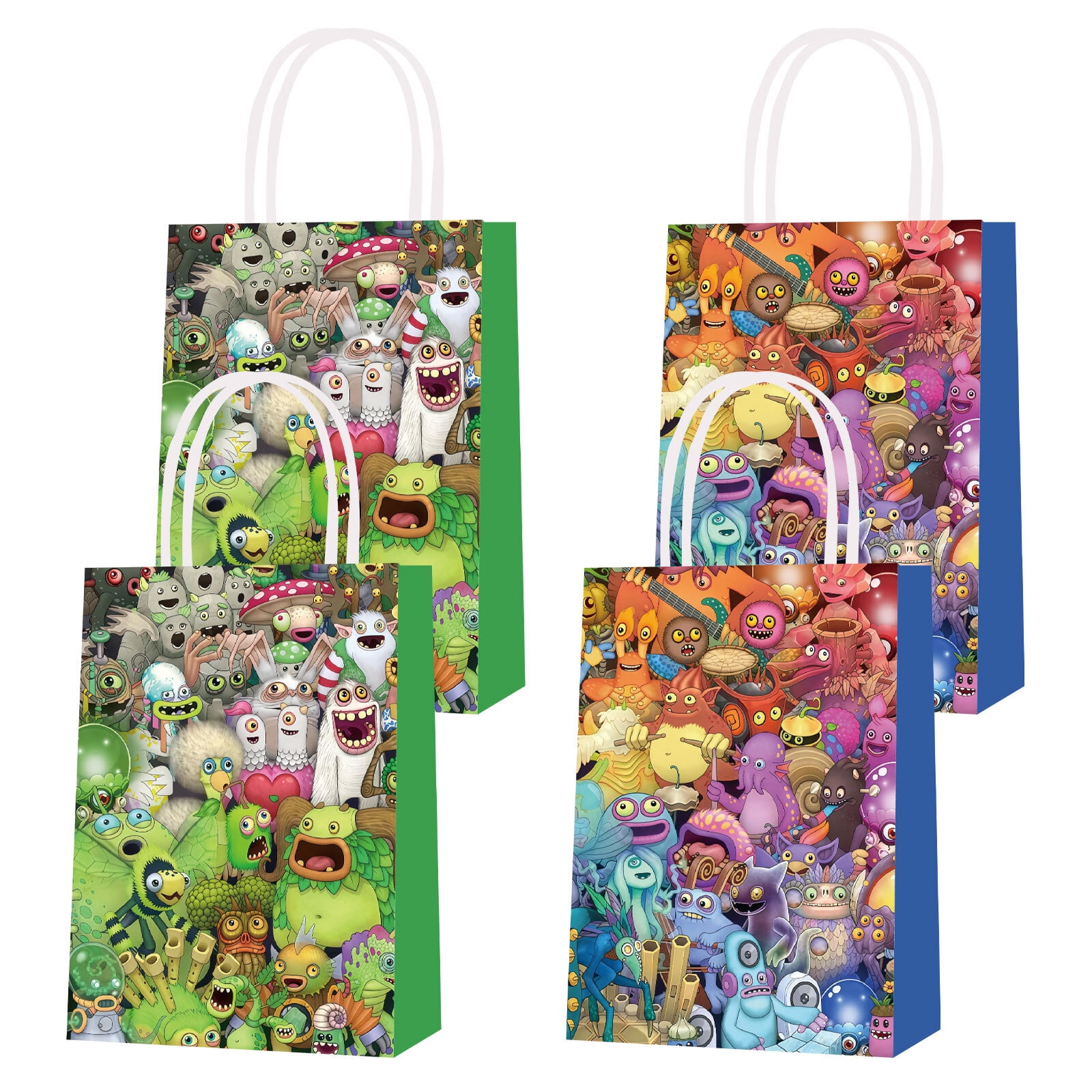 16PCS For My Singing Monsters Theme Birthday Party Bags,Party Favor ...