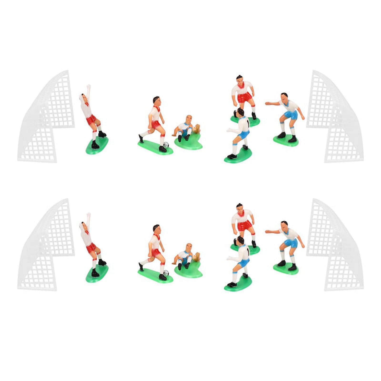 16PCS Soccer Football Cake Topper Player Decoration Tool Birthday Mold ...