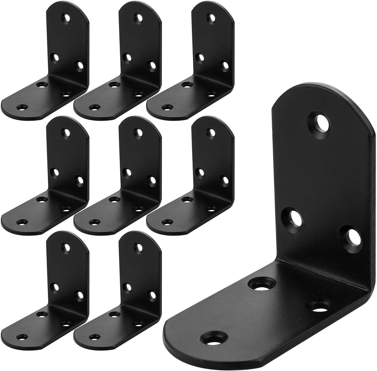 16PCS Wide L Brackets Heavy Duty 2.5x2.5 Inch Metal Corner Brace 90 ...