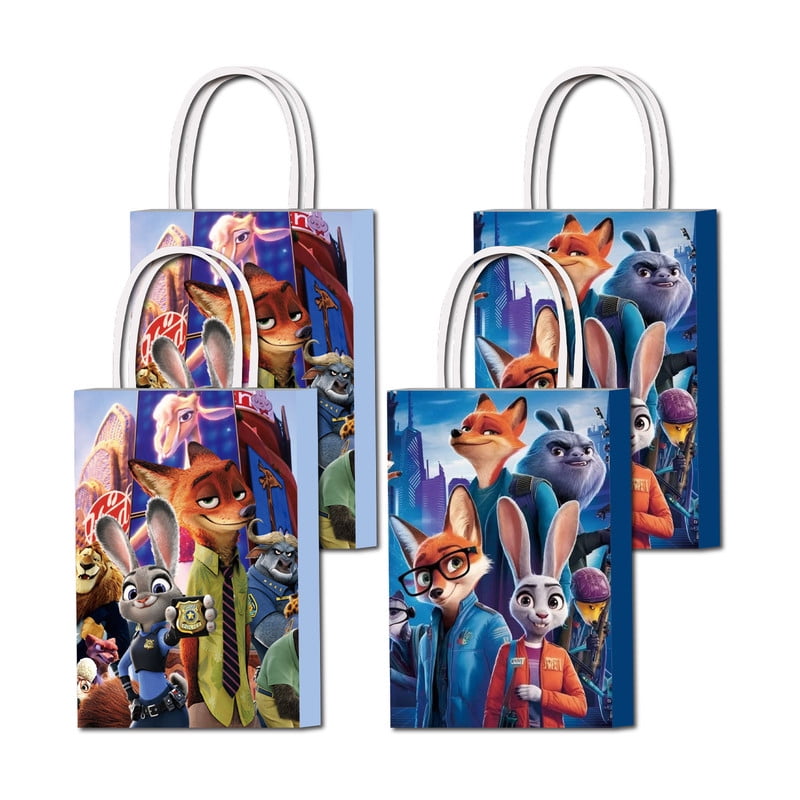 16PCS For Zootopia Theme Birthday Party Bags,Party Favor Bags,Birthday ...