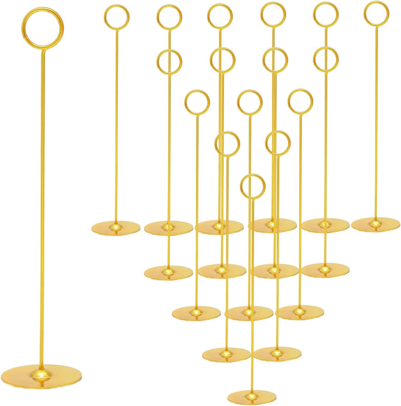 16PK Gold Table Number Holders Place Card Holders 12 Inch Table Card ...