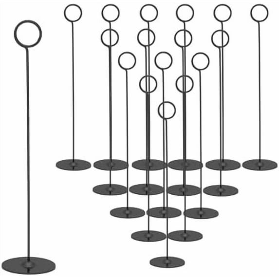 16PK Table Number Holders Place Card Holders 12 Inch Table Card Holders ...