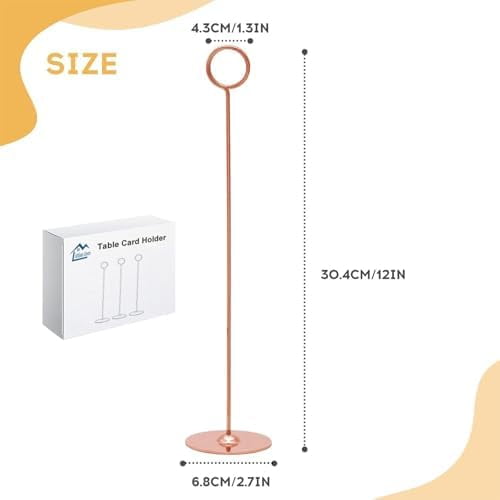 16PK Table Number Holders Place Card Holders 12 Inch Table Card Holders ...