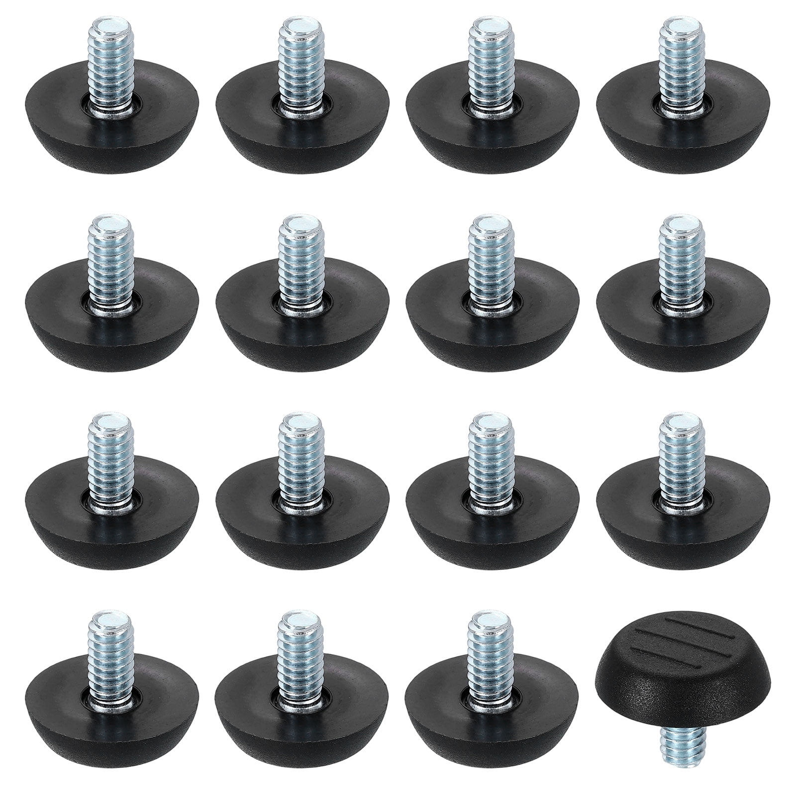 16Pack 1/4 Thread Furniture Feet Levelers, 23x12 Adjustable Leveling ...