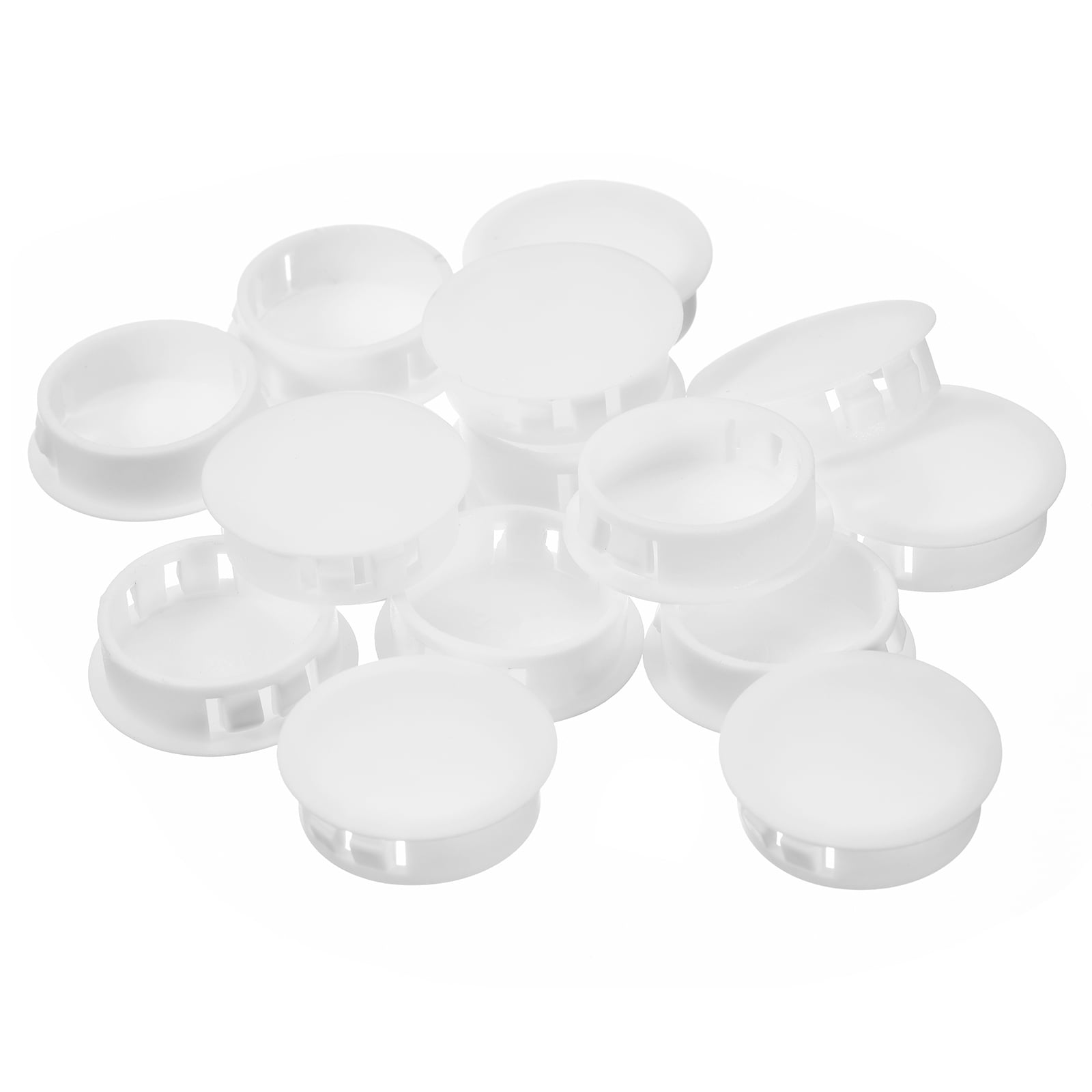 16Pack 32mm/1.26" Plastic Hole Plugs Panel Flush Type Knockout Locking ...