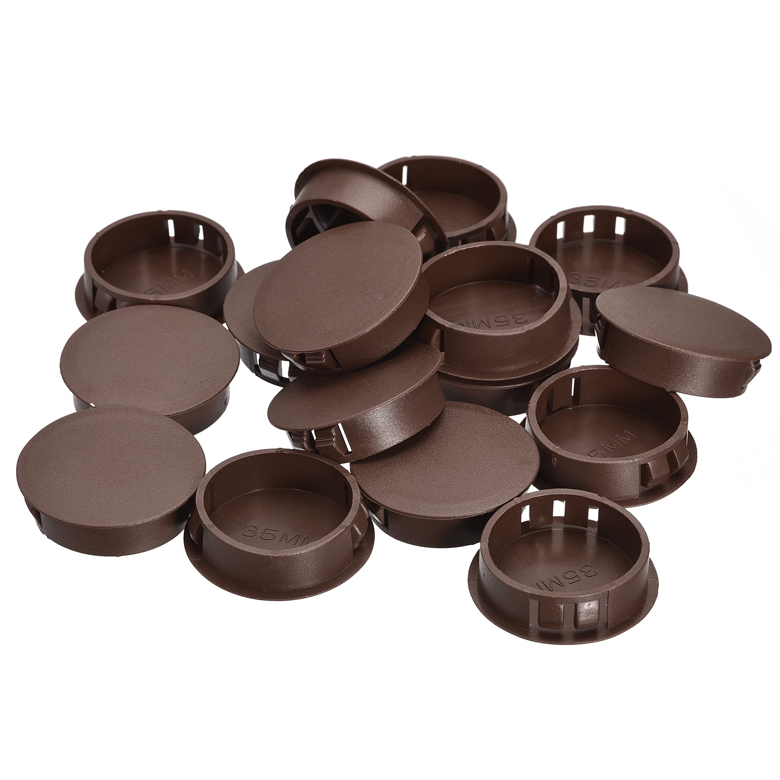 16Pack 35mm/1.38" Plastic Hole Plugs Panel Flush Type Knockout Locking ...