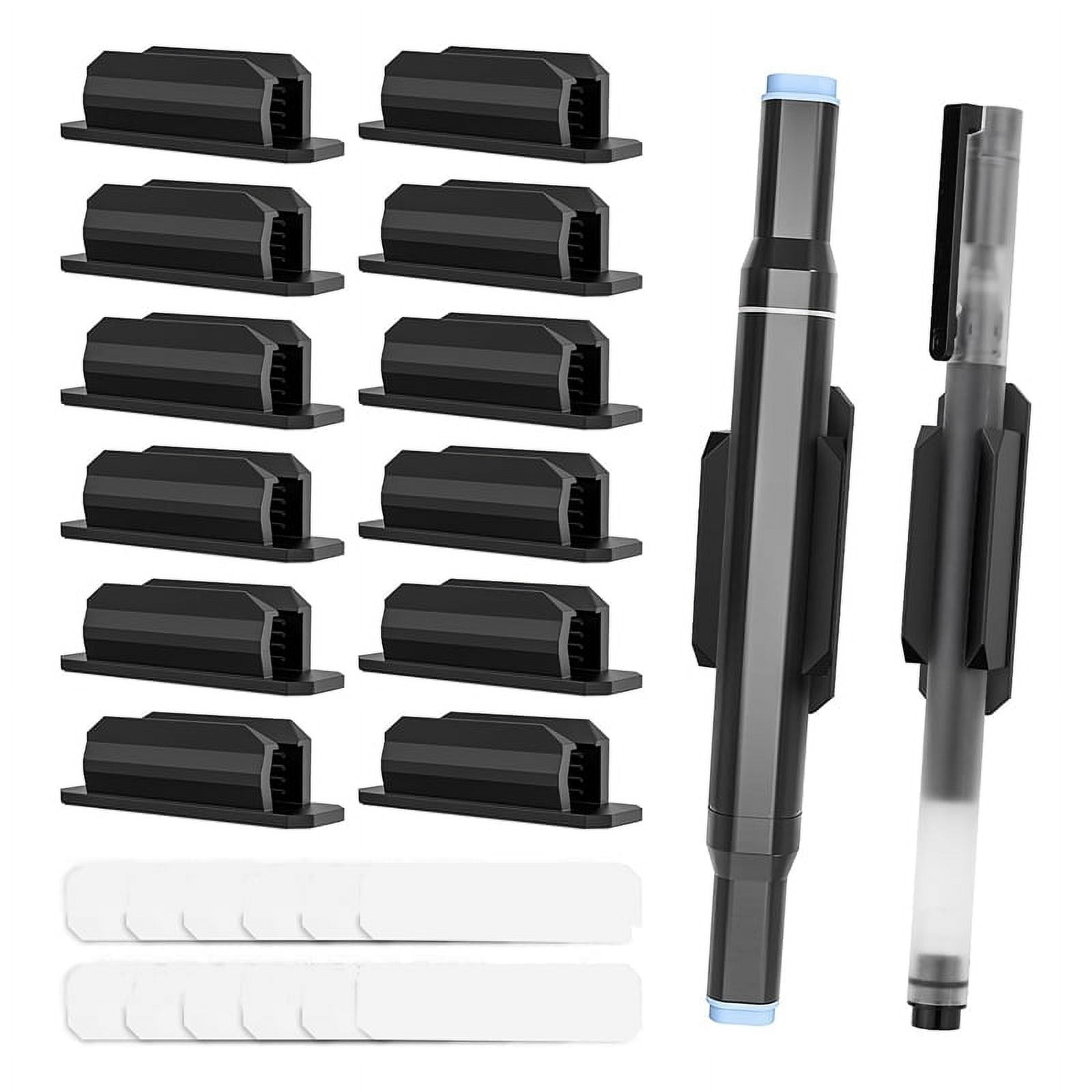 16Pack Adhesive Pen Holder Clipboard Pen Holder Stick on Pencil Holder ...