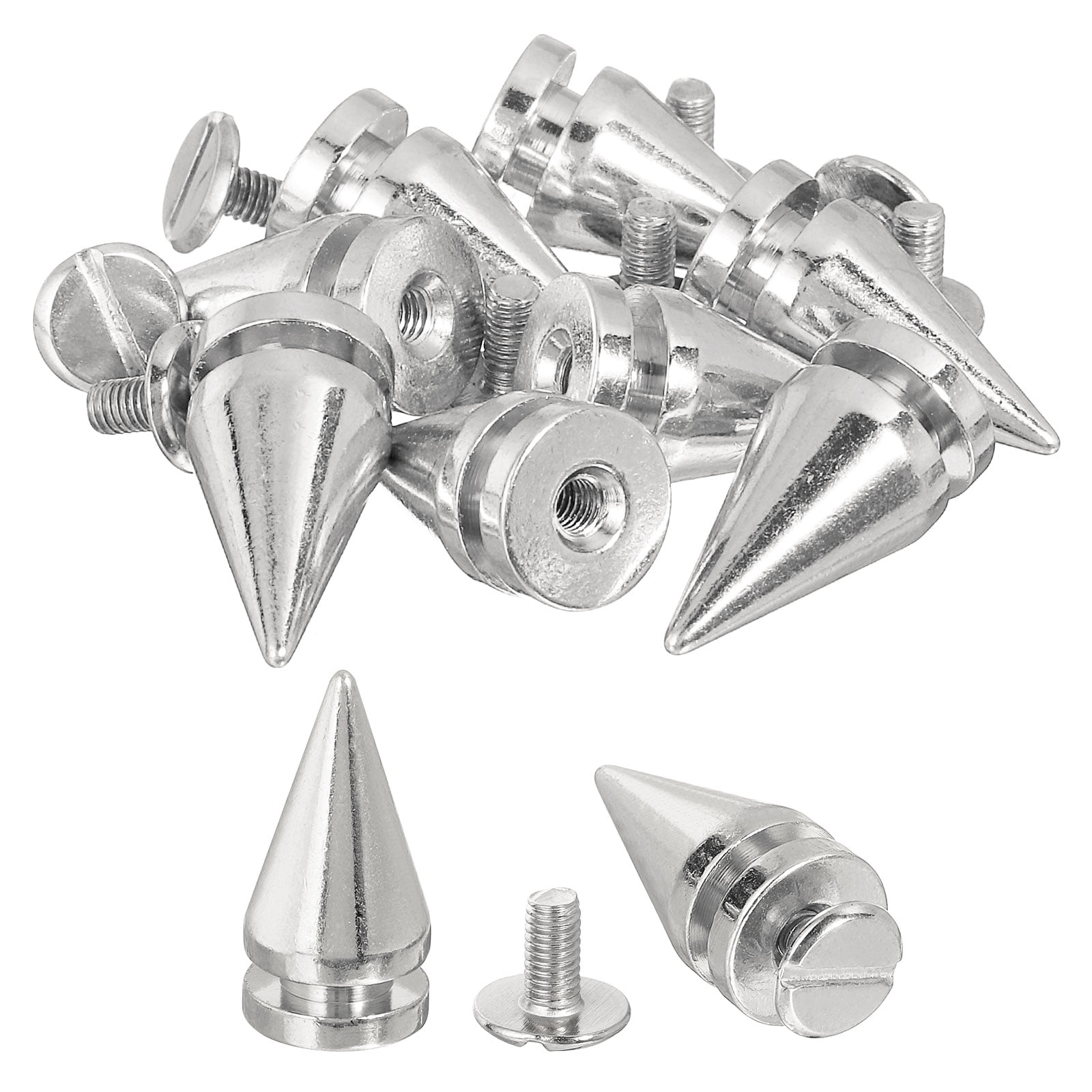16Pack Cone Spike Stud Rivet, 10x20mm Screw Back Tree Studs and Spikes ...