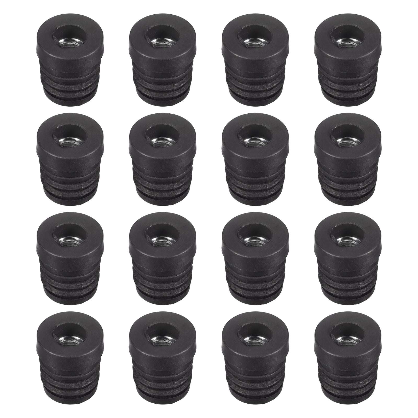 16Pack Inserts for Round Tubes with M8 Thread, for 19mm/0.75" OD Round ...