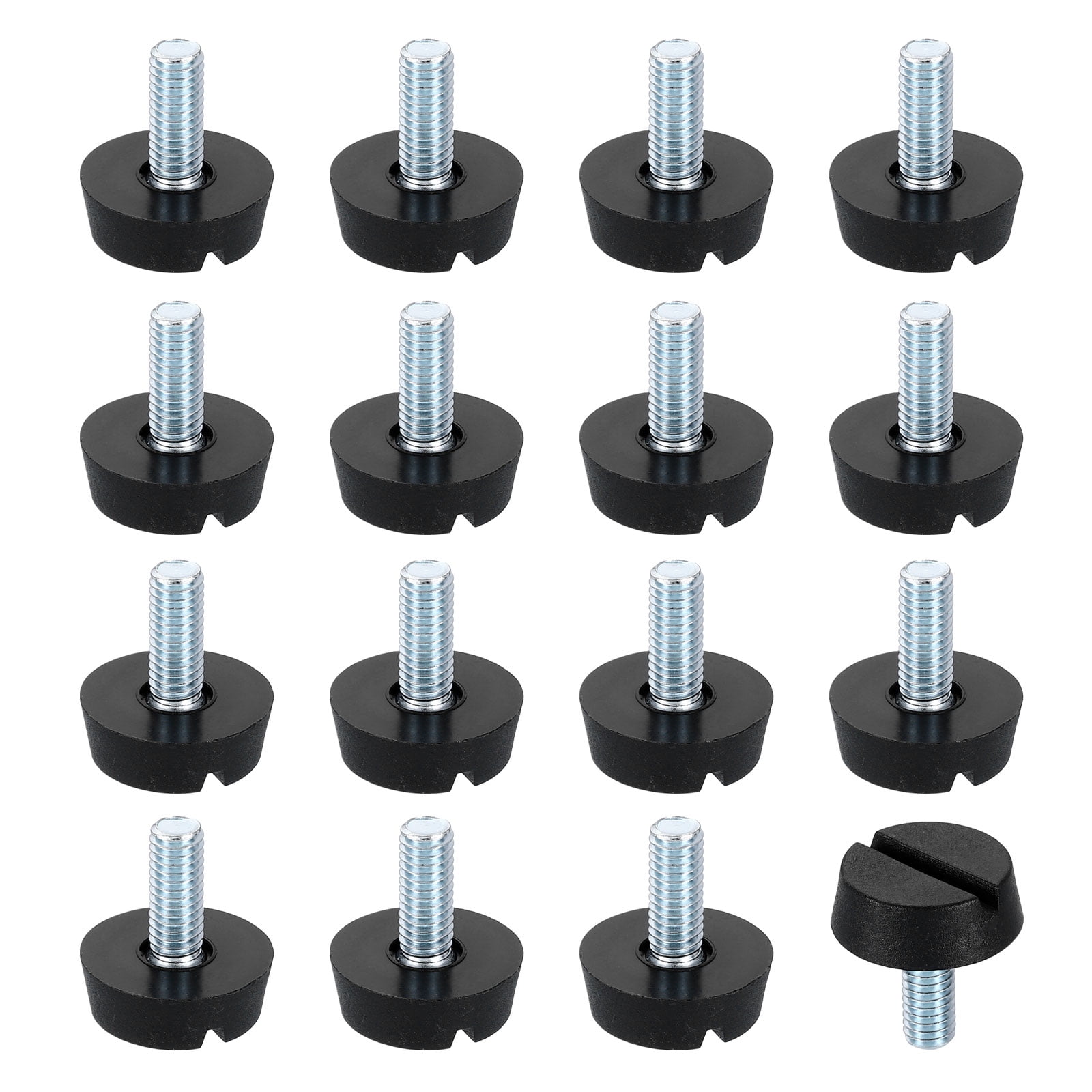 16Pack M6 Thread Furniture Feet Levelers, 21x15 Adjustable Leveling ...