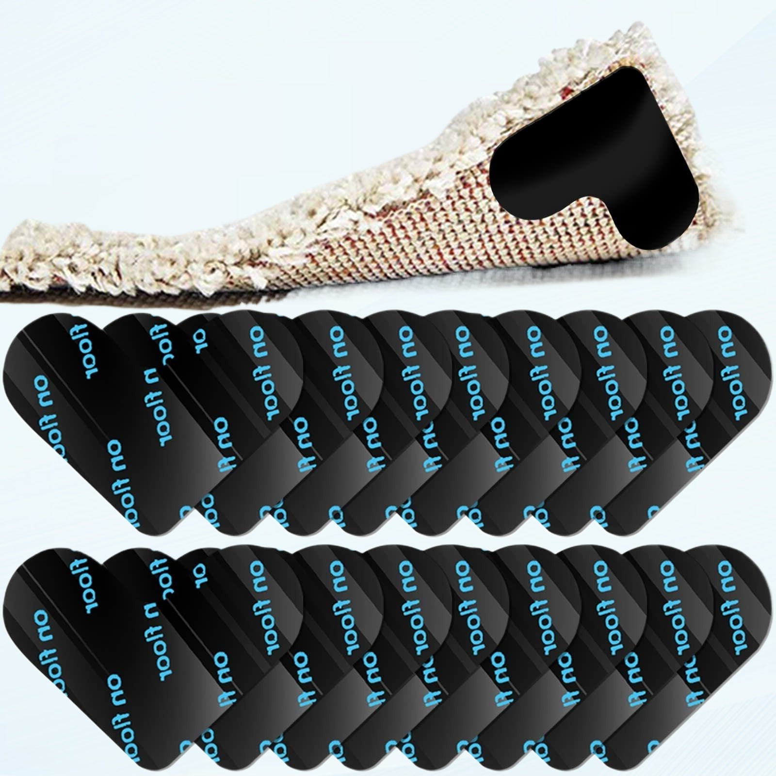 16Pack Rug Gripper Rug Tape, Carpet Tape for Area Rugs Over Carpet Rug ...