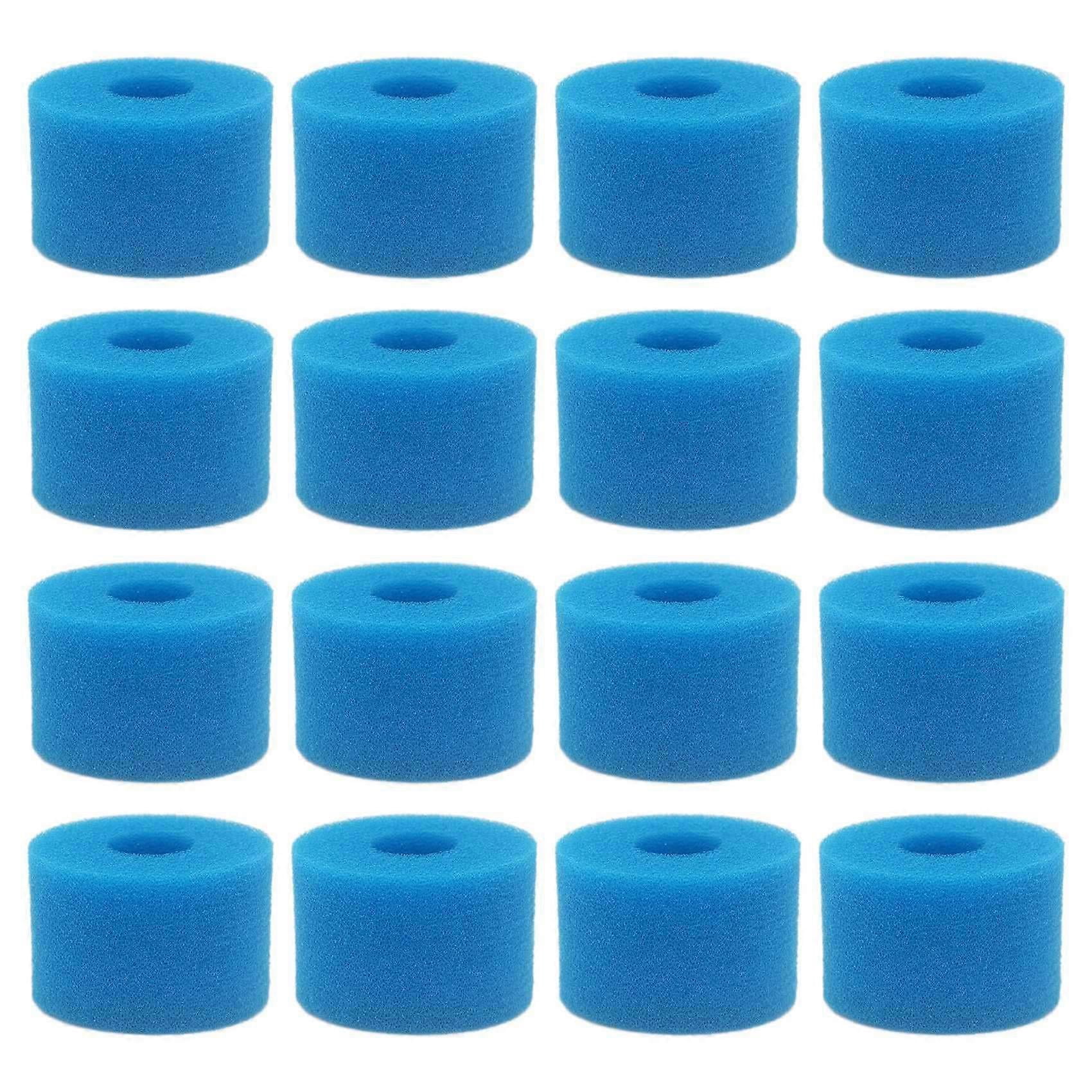 16Pc for Intex Pure Spa Reusable Washable Foam Hot Tub Filter Cartridge ...
