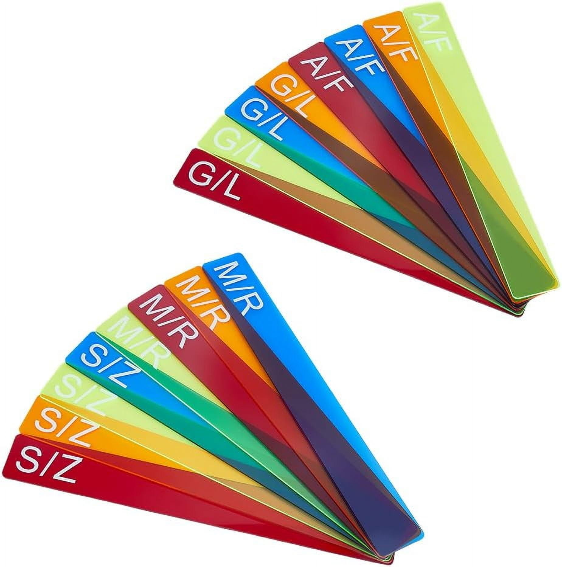 16Pcs 16 Styles Acrylic Book Divider Alphabet Separator Letter ...