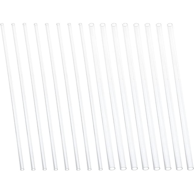 16Pcs 2 Sizes Clear DIY Rigid Tubing 11.8inch Polycarbonate Rigid ...
