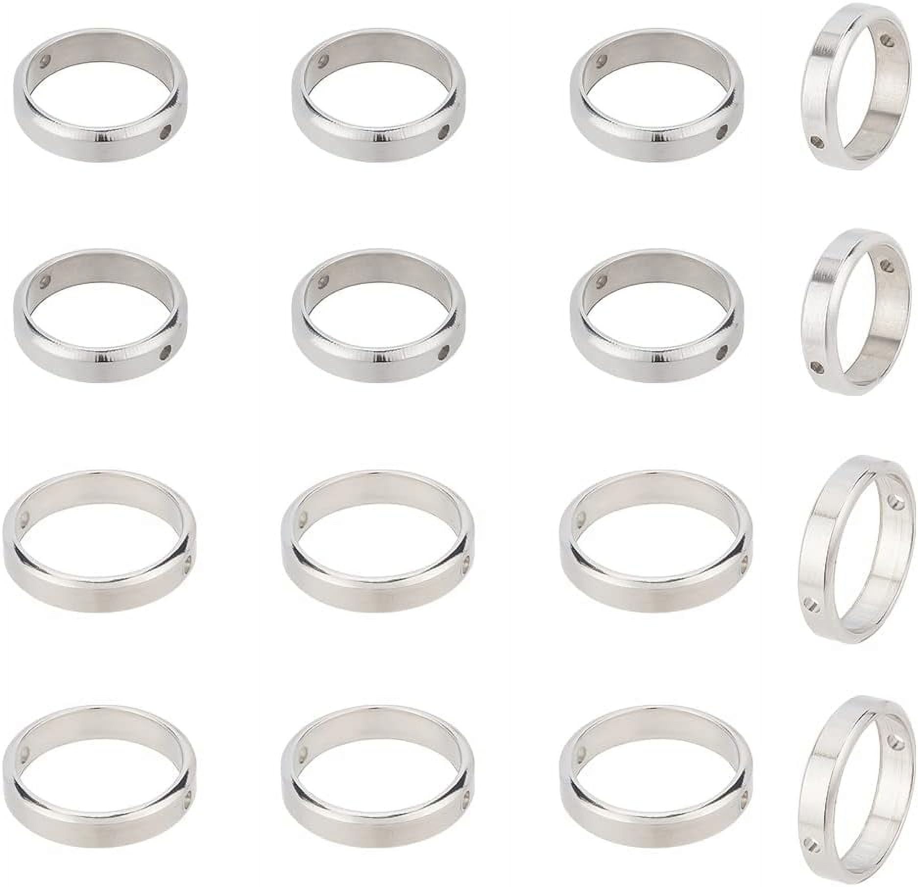 16Pcs 2 Styles Round Bead Frame Circle Frame Connector Round Shaped ...