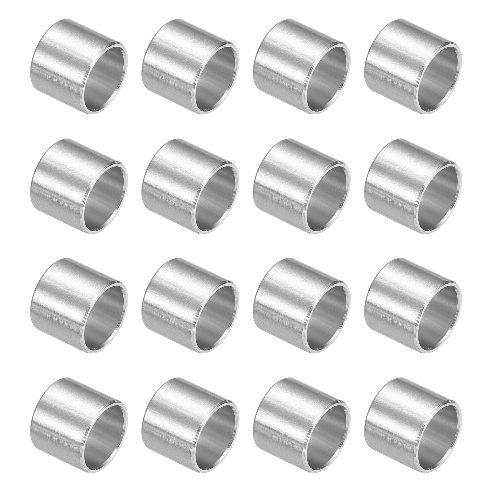 16Pcs 304 Stainless Steel Spacer 12mm OD x 10mm ID x 10mm Length for ...