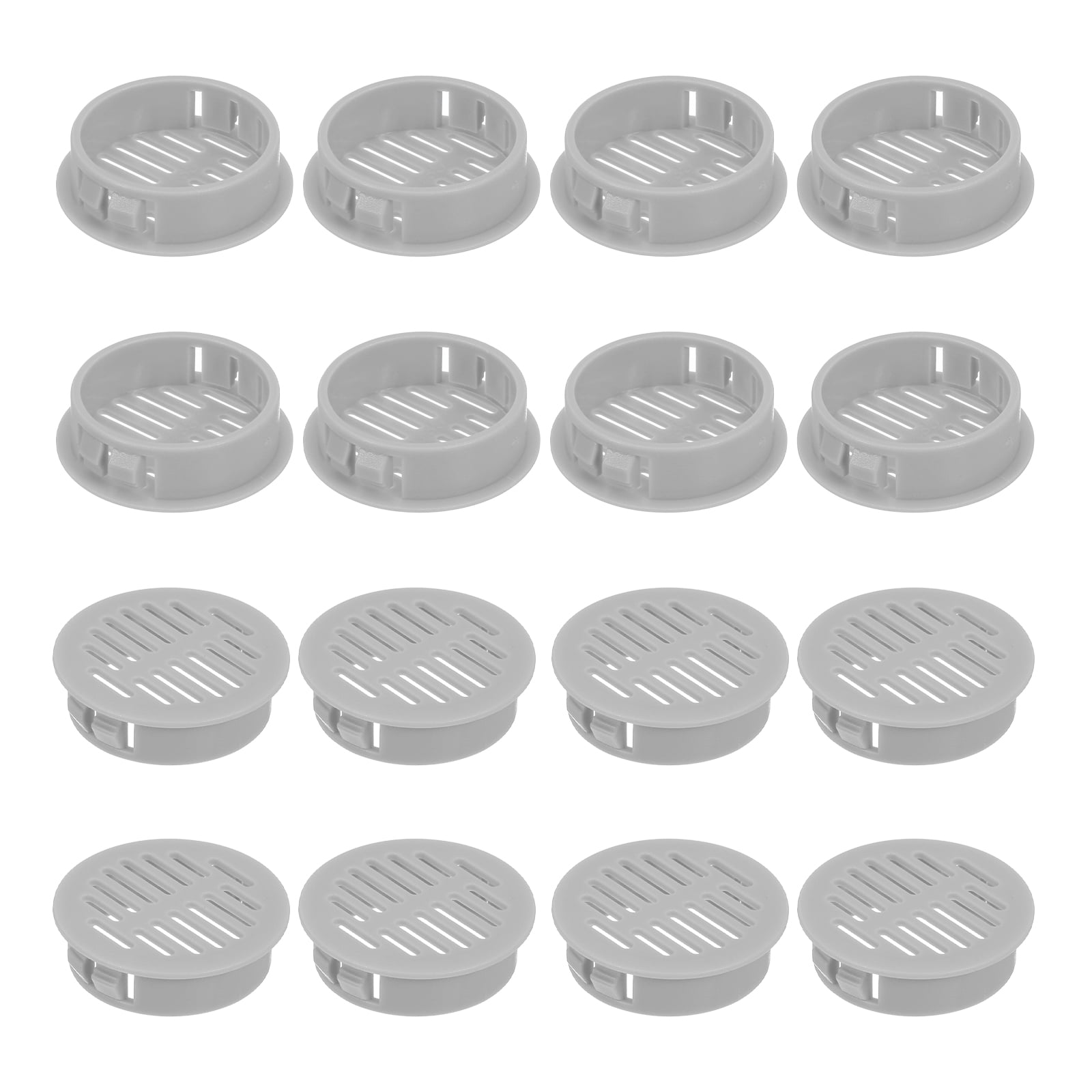 16Pcs 35mm/1.38" Circular Soffit Air Vents, Plastic Soffit Vent Cover ...
