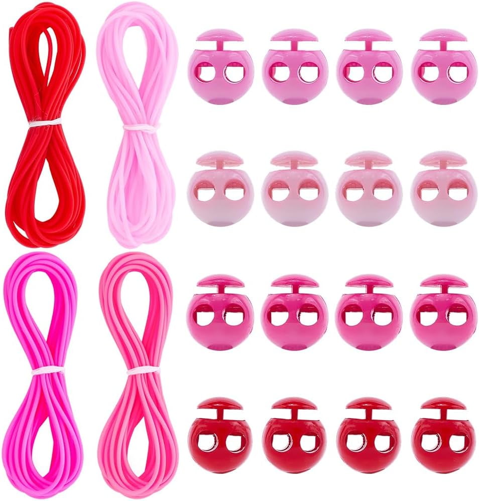 16Pcs 4 Colors Knitting Stitches Holder Cord Lock Kit Plastic 1.4mm ...