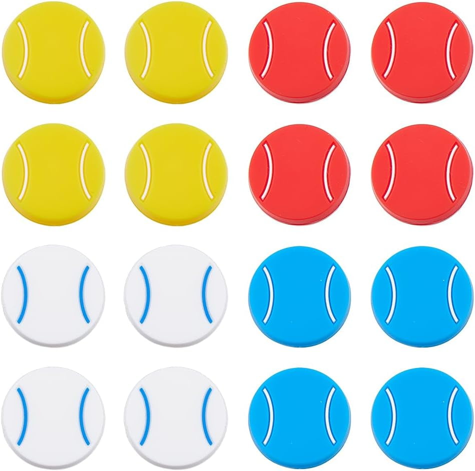 16Pcs 4 Colors Tennis Racket Vibration Dampener Silicone Racket String ...