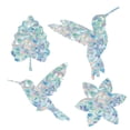 16Pcs 4 Styles Bird Window Stickers Tree Flower Static Window Cling ...