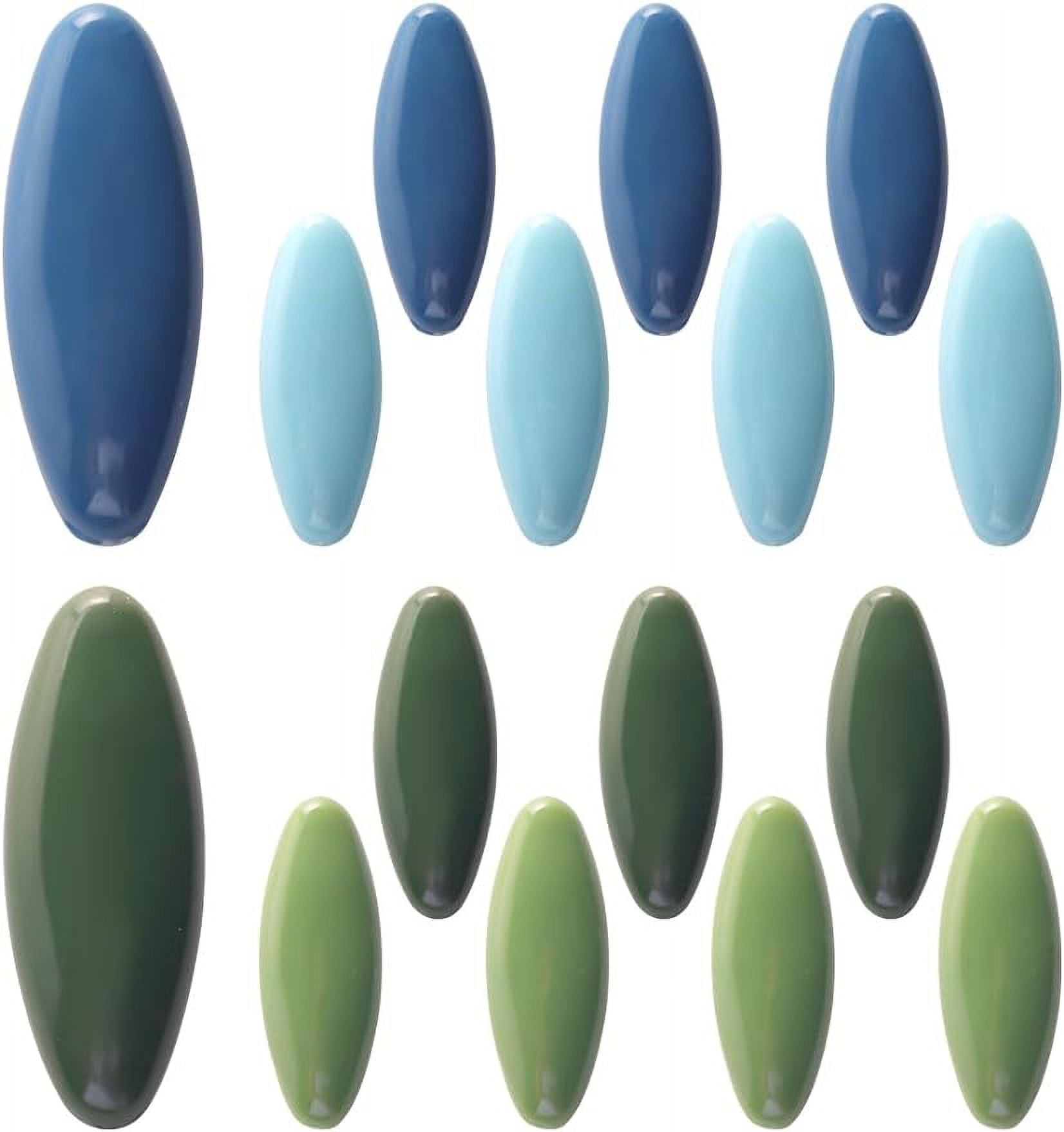 16Pcs 8 Color Hijab Pins Colorful Oval Assorted Scarf Safety Pin Bulk ...