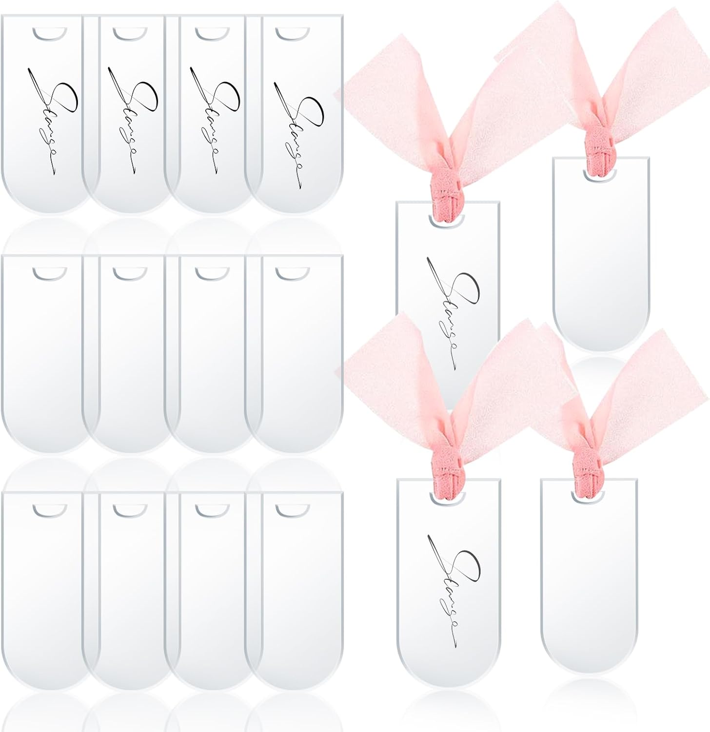 16Pcs Acrylic Place Cards, DIY Acrylic Wedding Signs Acrylic Name Place ...