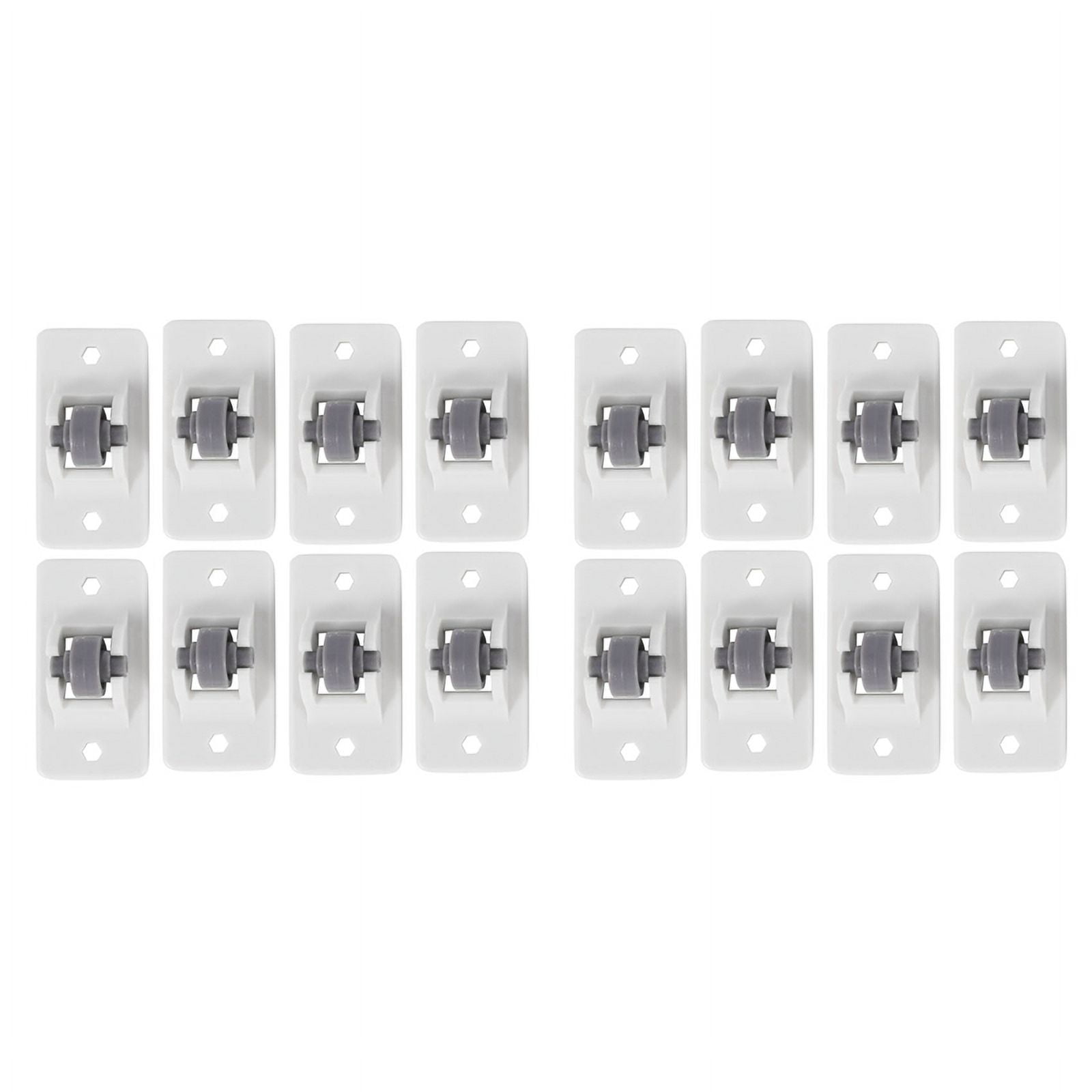16Pcs Adhesive Casters Pulley Rollers for Drawer Storage Box Trash Can ...