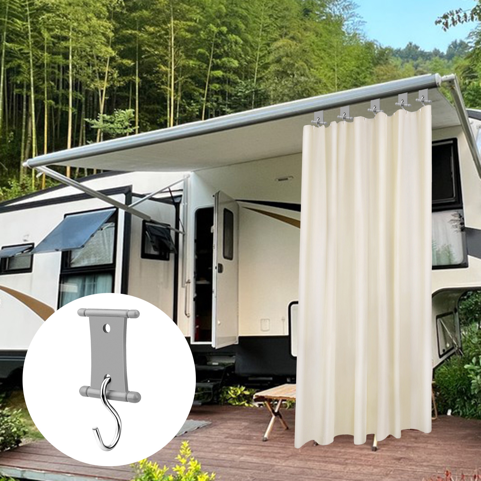 16Pcs Awning Light Clips & Hooks: Easy Installation, Universal Double ...