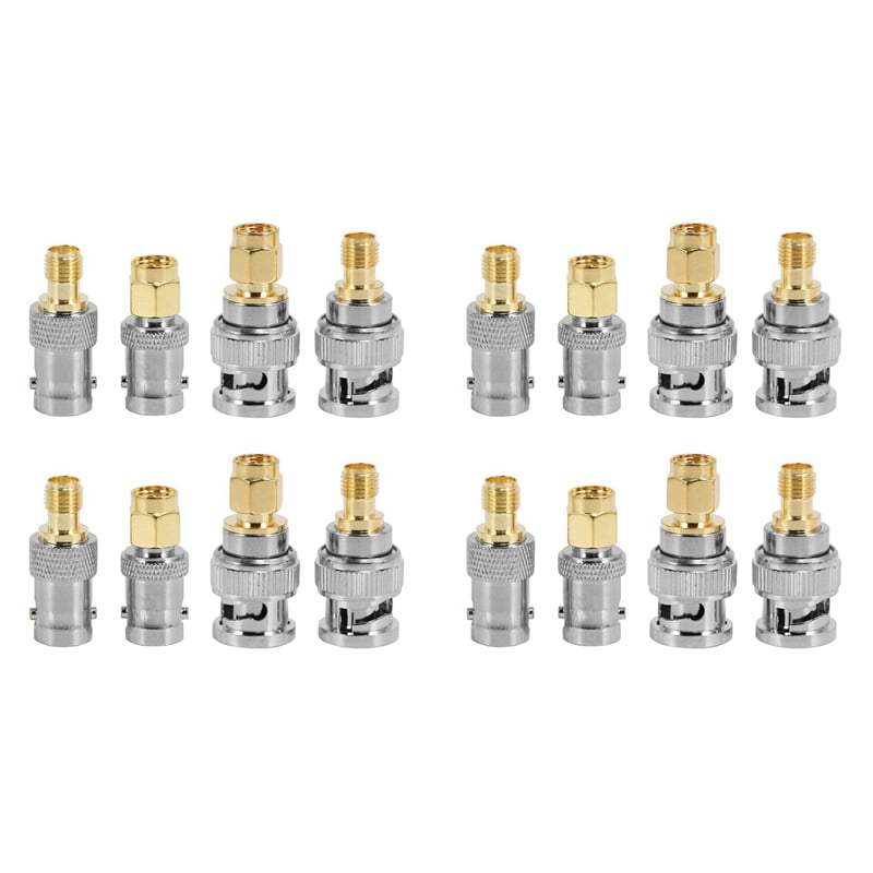 16Pcs BNC to SMA Type Male Female RF Connector Adapter Test Converter ...