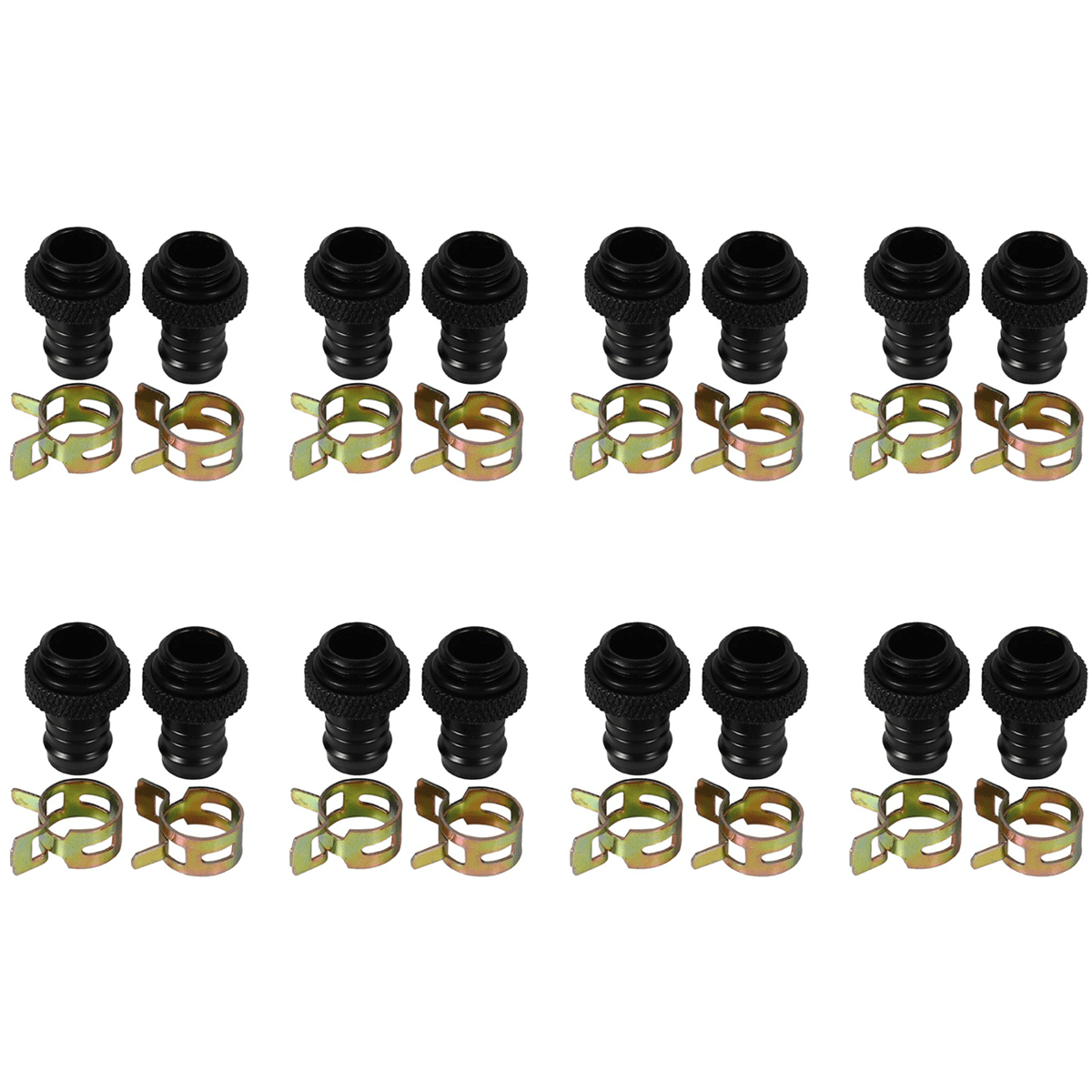 16Pcs Barb Fitting Computer Water Cooling Radiator Copper Heatsinks ...