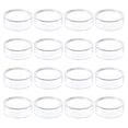 16Pcs Baseball Stands Clear Rings Display Holders Small Round Baseballs ...