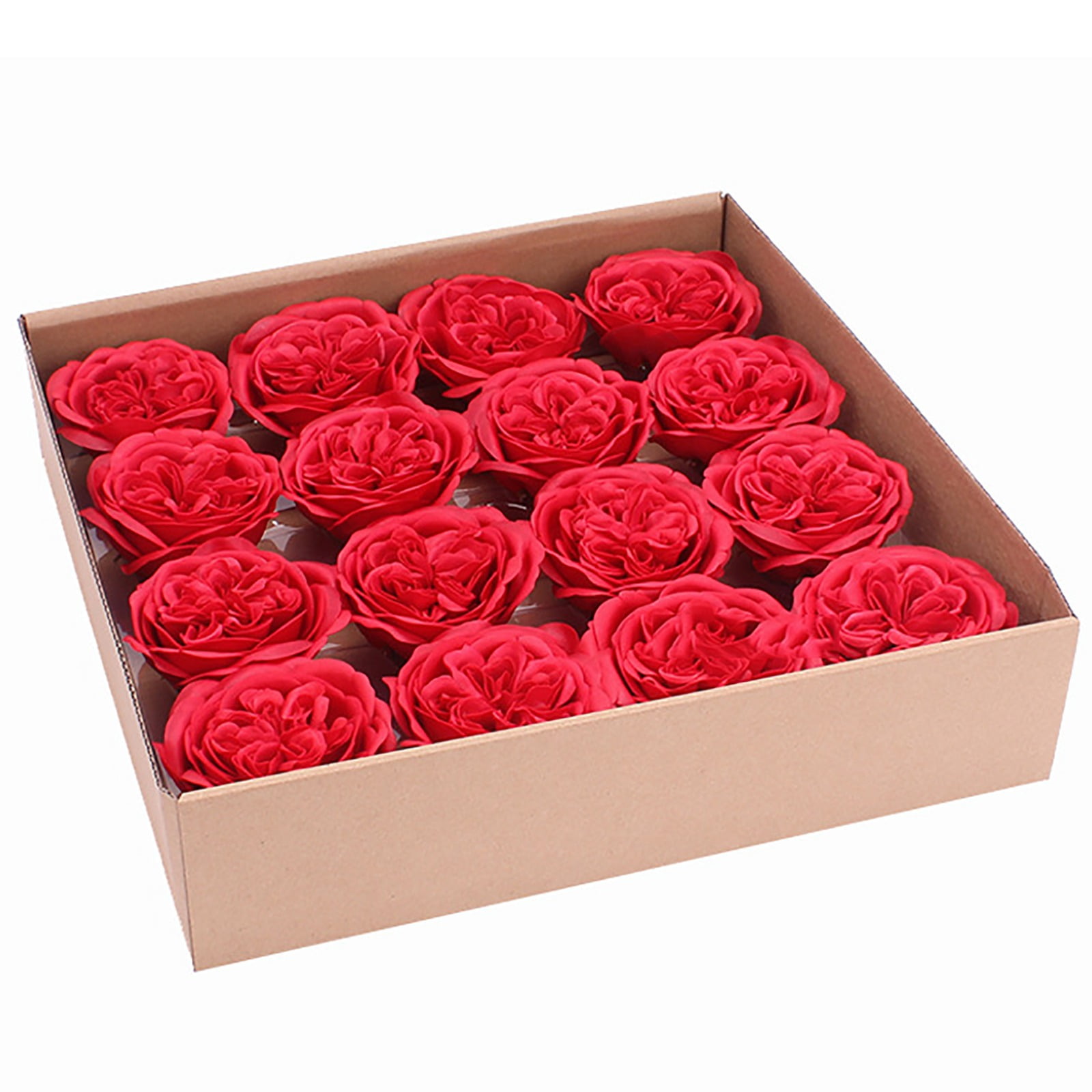 16Pcs/Box Roses Buds Artificial Flowers Bulk, 3.35" Extra Large Silk ...