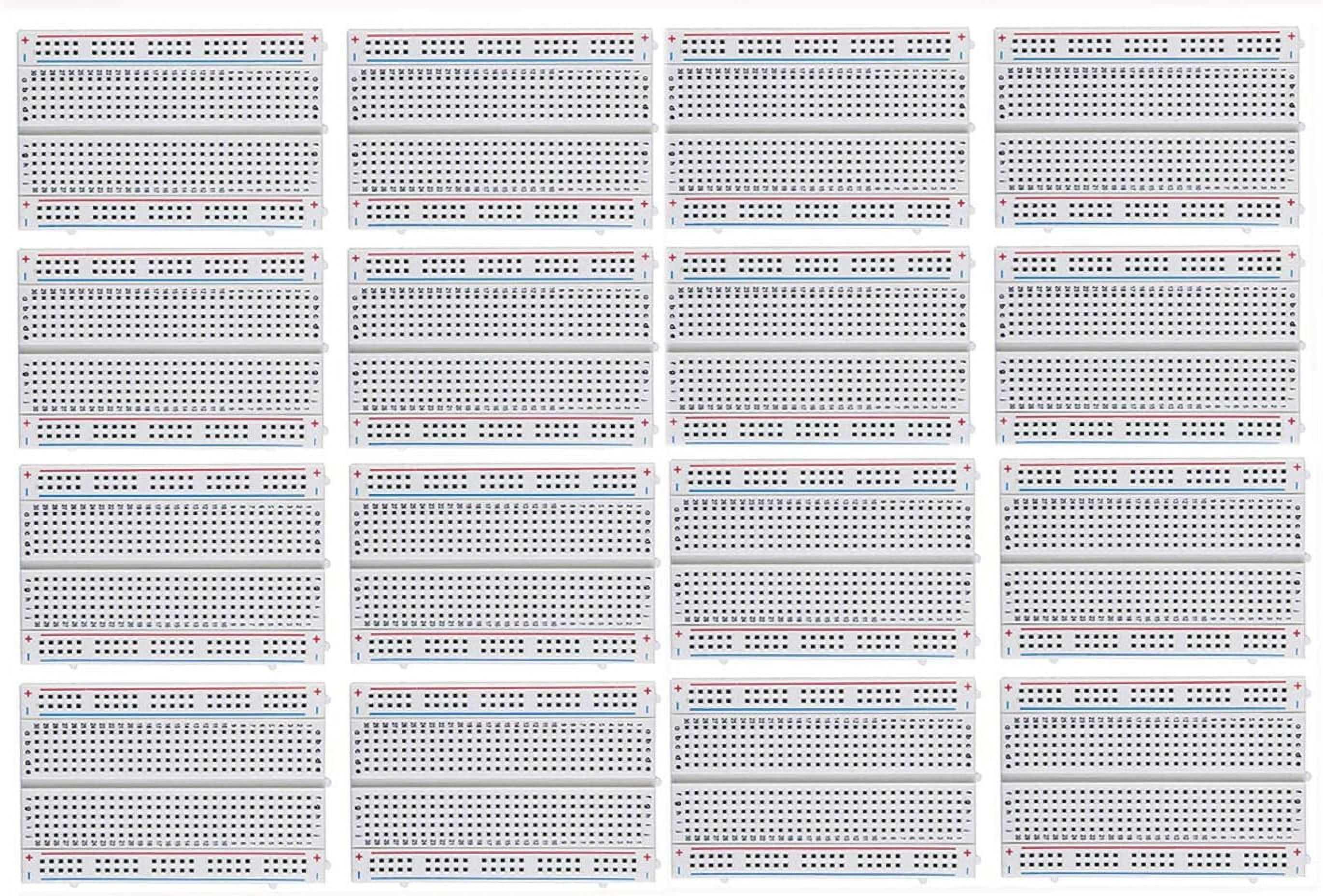 16Pcs Breadboard 400 Tie Point Solderless Prototype PCB Board ...
